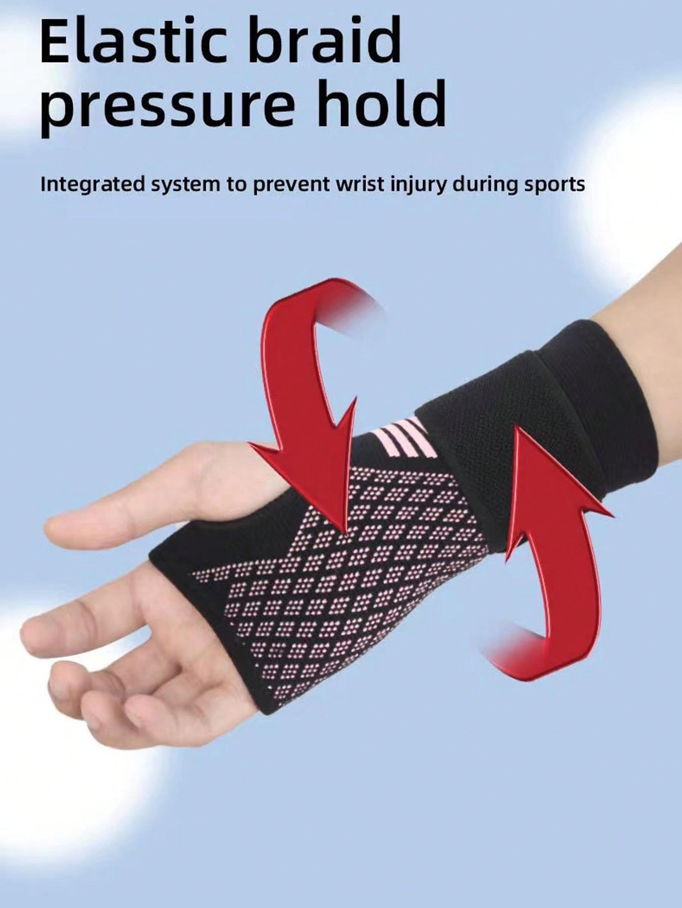 1pc Palm Protector Strap Adjustable Wrap Wrap Wrist Protector Knitted ...