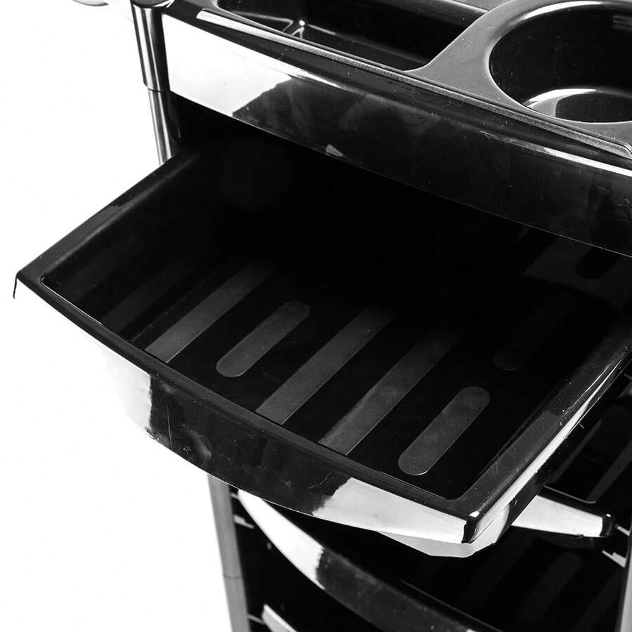 5 Tiers Hairdresser Beauty Storage Trolley, Beauty Salon Tray Rolling ...