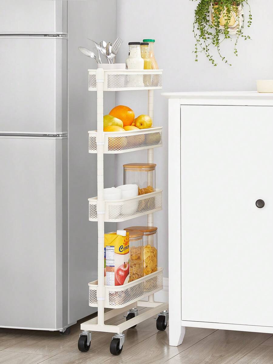 SONGMICS Slide-Out Trolley, Household Trolley For Small Spaces ...