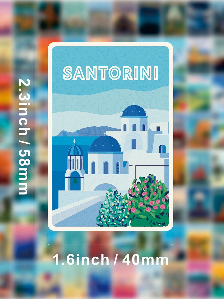 108pcs Scenery Posters Magazine Style Vintage Journal Material Collage ...