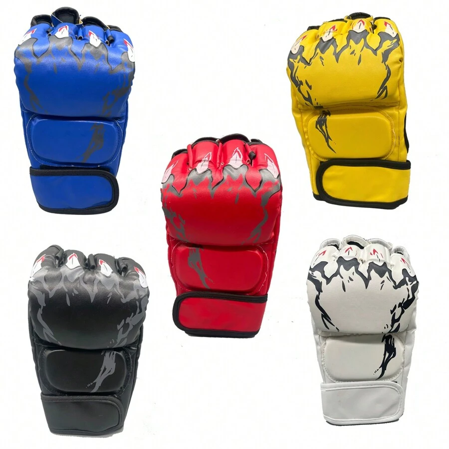 1 Paio Di Nuovi Guanti Mma Per Lotta E Allenamento, In Pelle Pu, Guanti ...