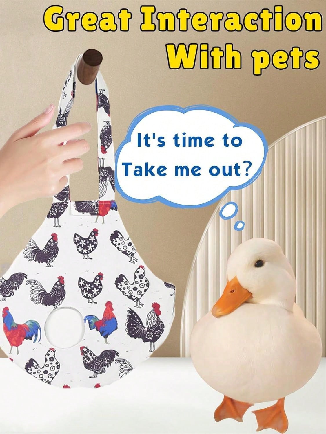 1pc Chicken Holder Bag Hen Sling Carry Bag Chicken Carrier With Handle ...