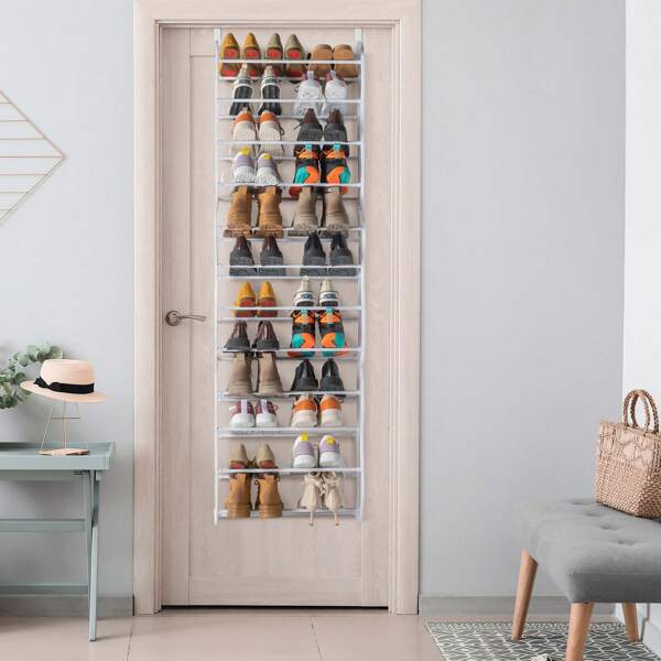 ITopRoad 12 Layers Wall-Mounted Style Home Shoe Rack White | SHEIN USA