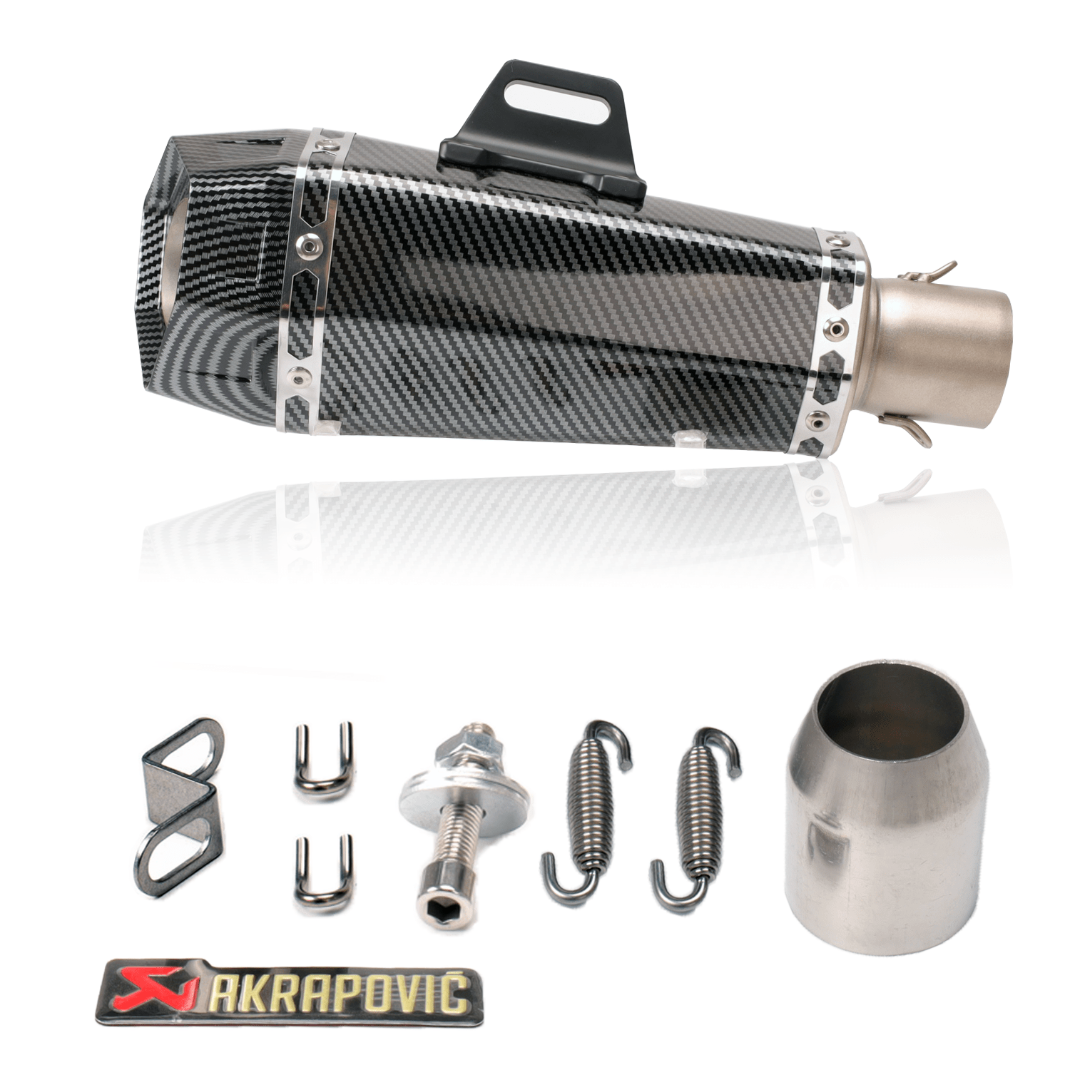 1pc 51mm Universal C Style Small Cone Hexagon Modified Exhaust Pipe ...