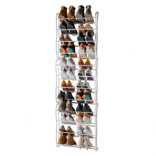 ITopRoad 12 Layers Wall-Mounted Style Home Shoe Rack White | SHEIN USA