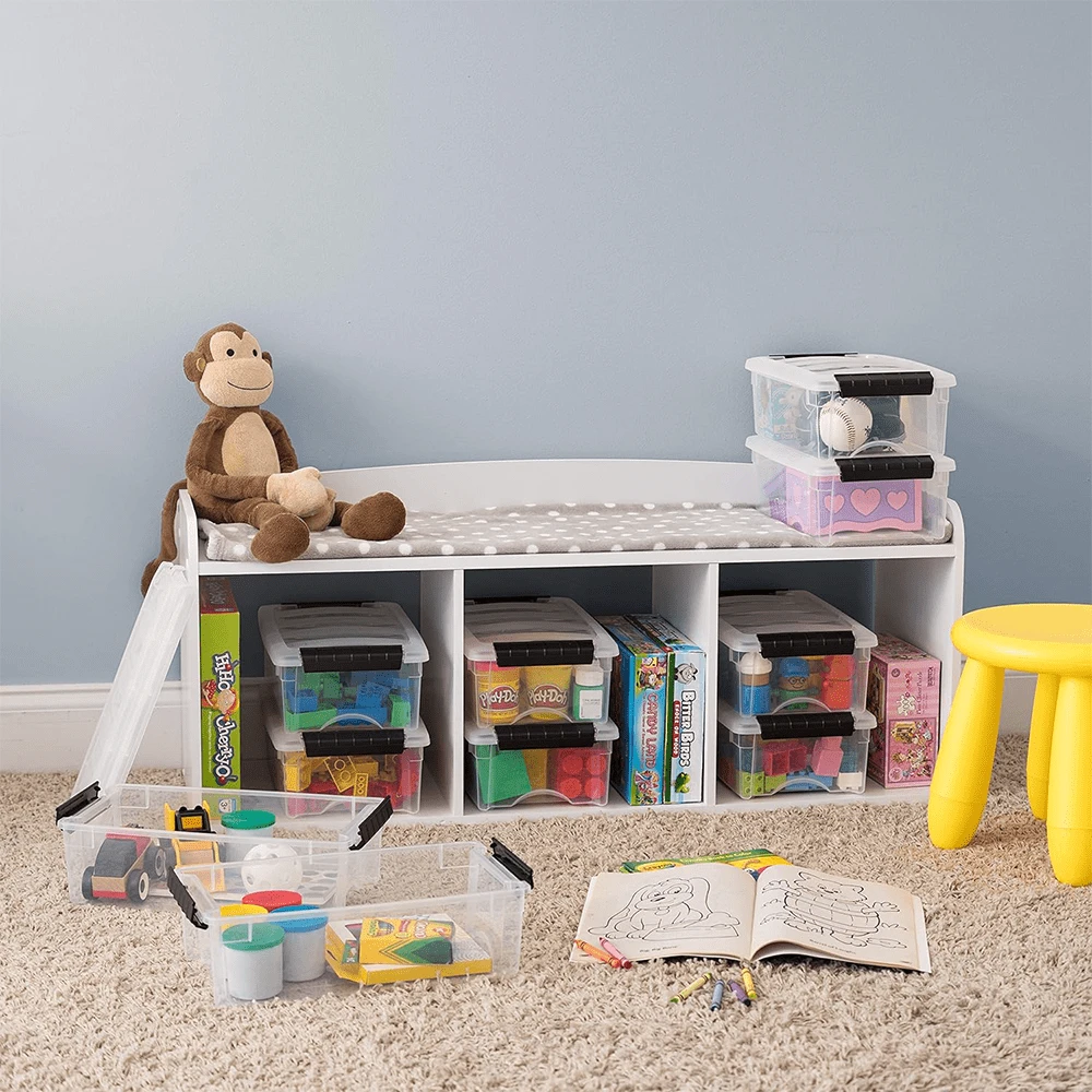 10 Pack Plastic Storage Container Bin, Clear | SHEIN USA