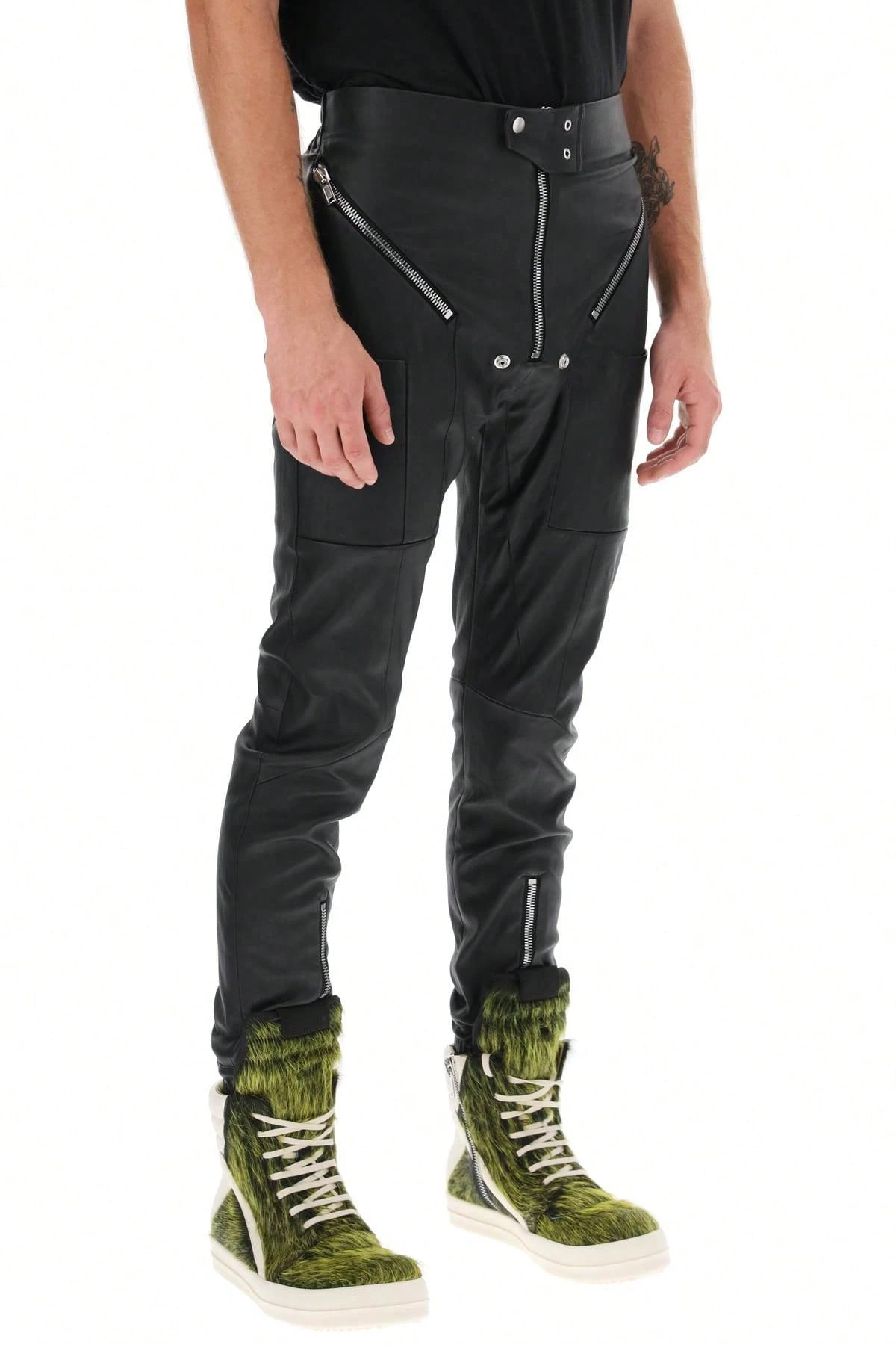 Rick Owens Rick Owens 'Easy Strobe' Lamb Leather Pants | SHEIN Brasil