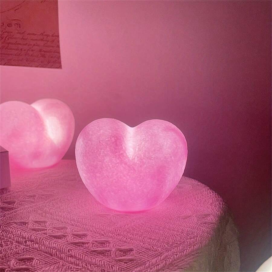1pc Cute Love Night Light For Girls, Atmosphere Bedside Lamp Eye ...
