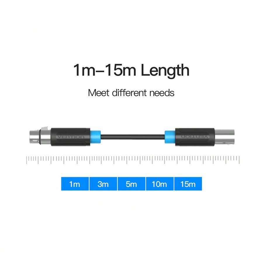 VENTION XLR Microphone Cable, XLR Audio Cable 3 Pin Male To Female ...