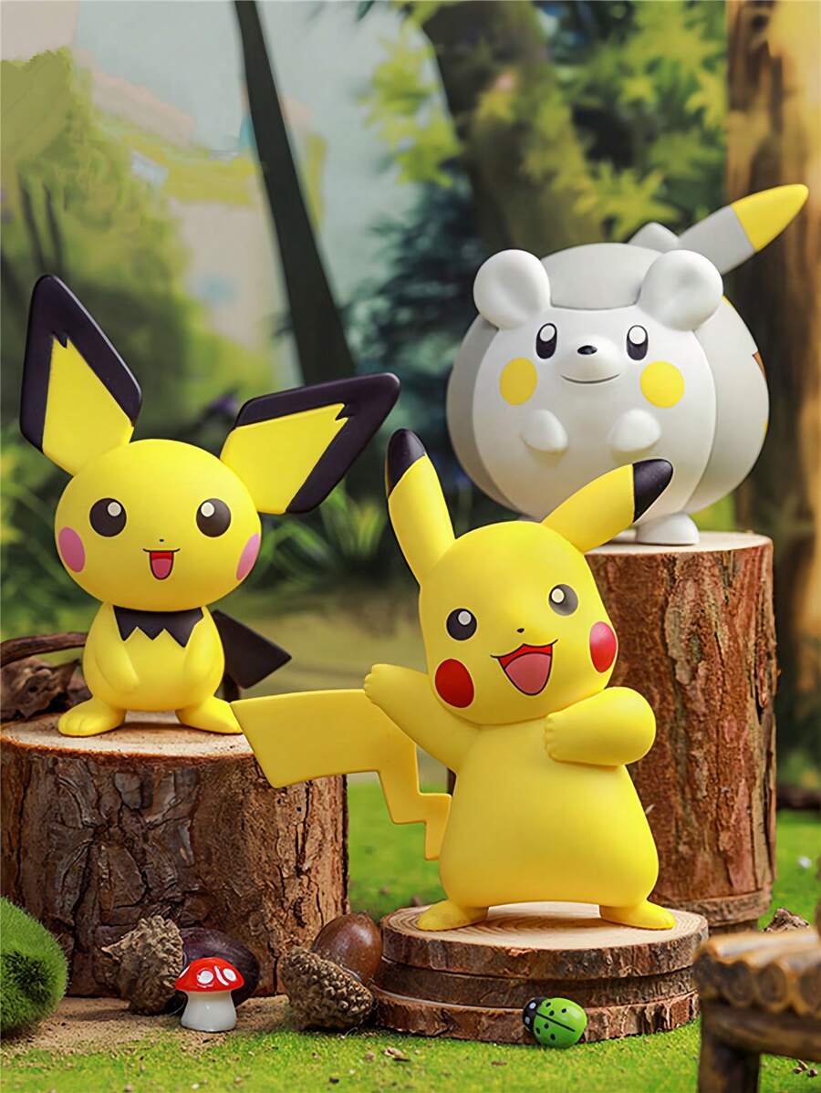 1pc 7.5cm/2.95in Genuine Pokemon Lovely Pichu Anime Figure Model ...