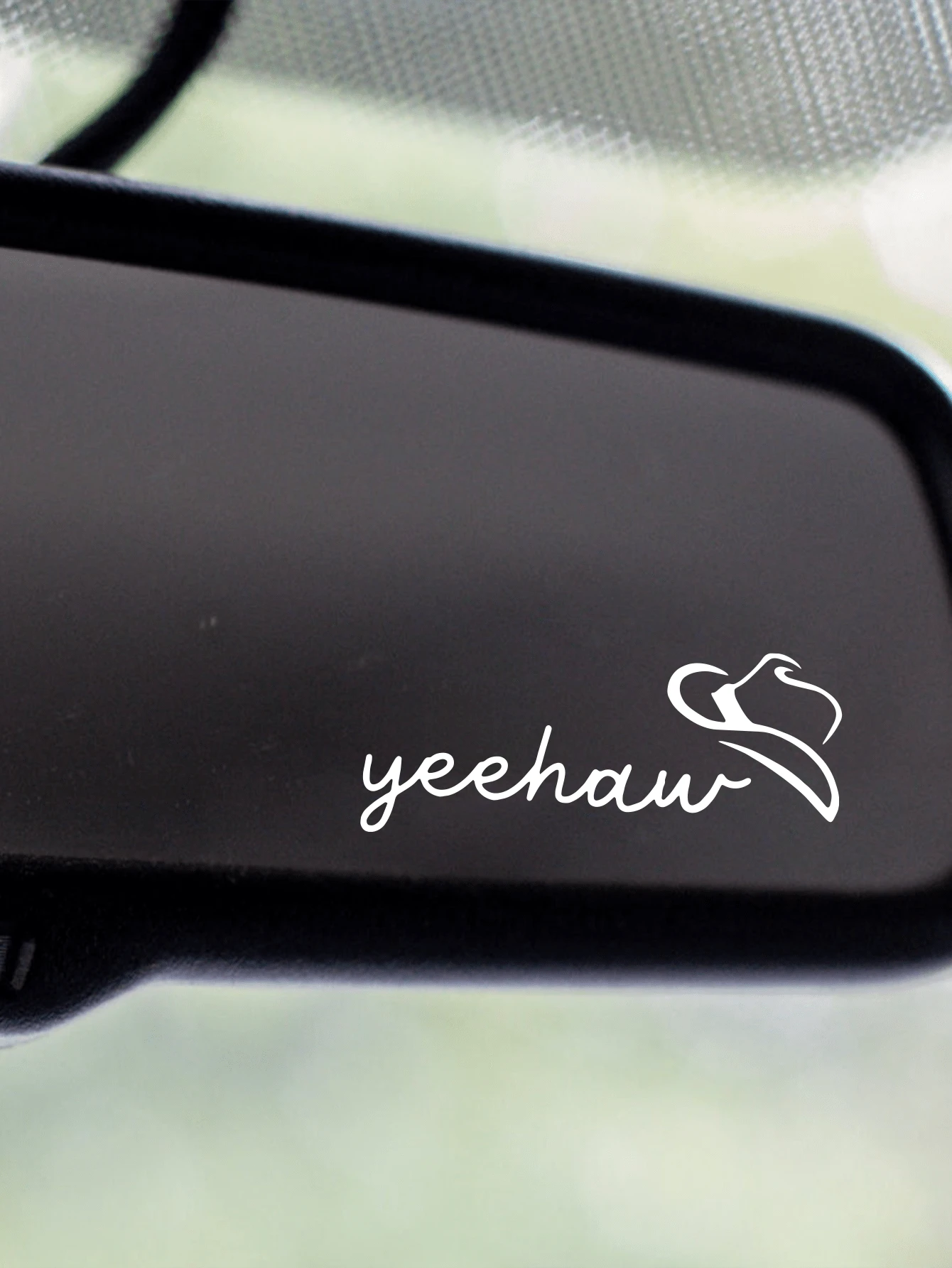 YeeHaw MINI Car Sticker|Car Decal|Rearview Car Sticker|Trendy Car ...
