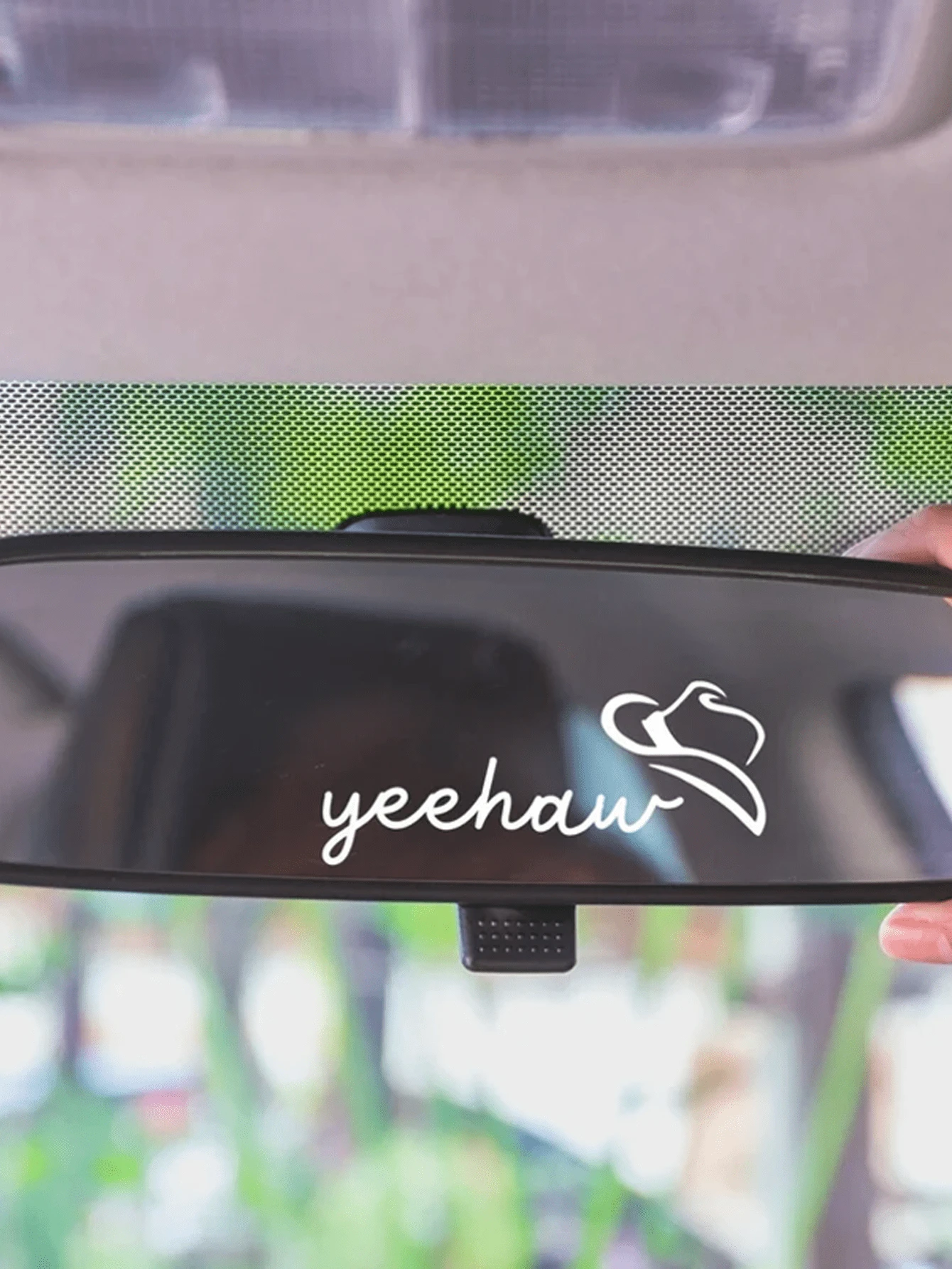 YeeHaw MINI Car Sticker|Car Decal|Rearview Car Sticker|Trendy Car ...