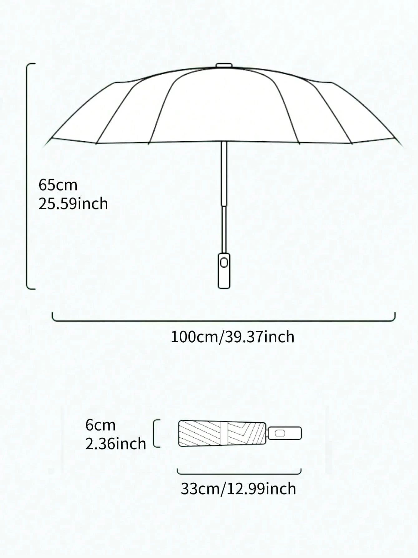 Paraguas reflectante completamente automático, sombrilla multifuncional ...