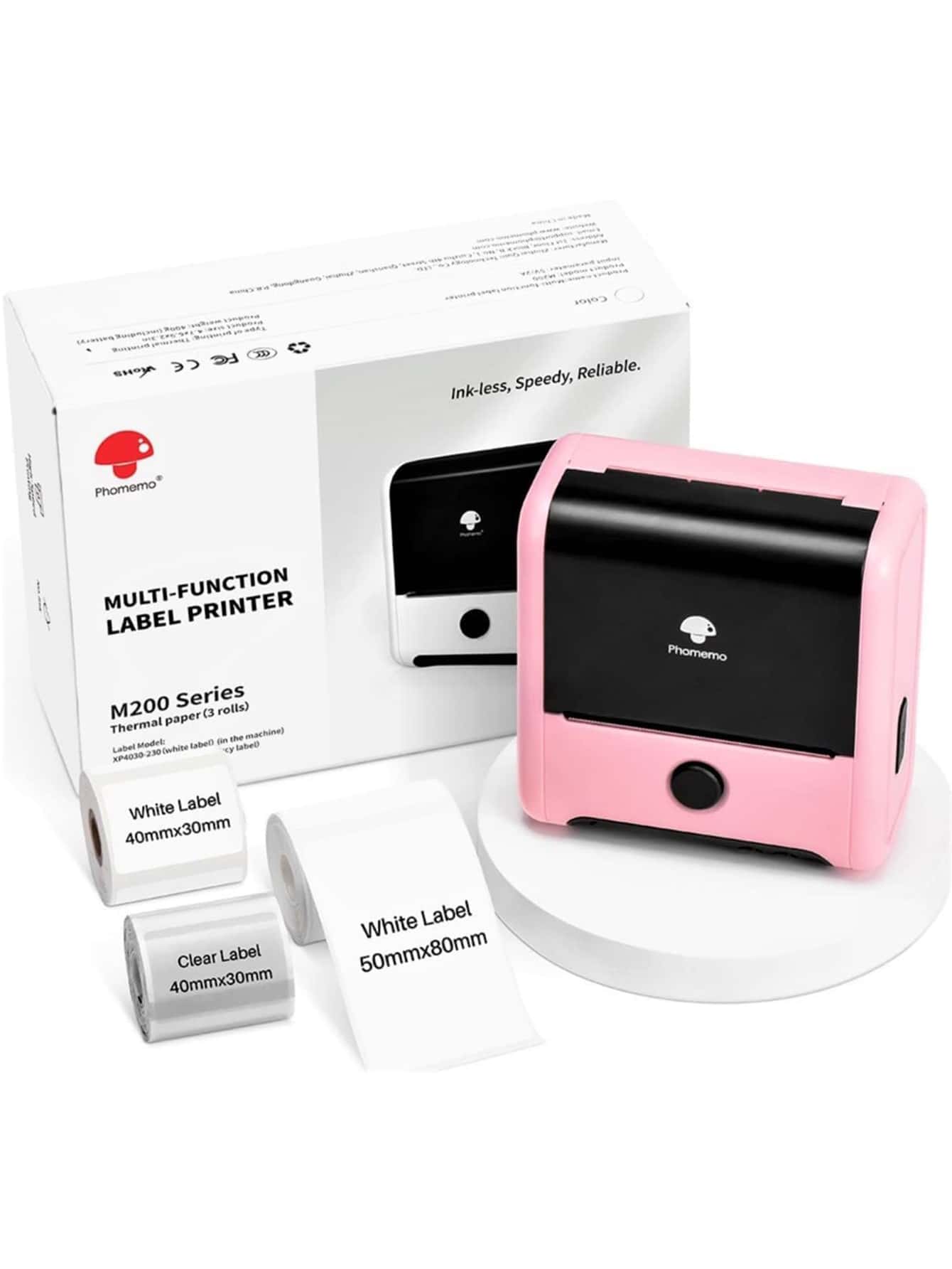 Phomemo 1 Set M200 Label Maker With 3 Rolls Thermal Sticker Labels, 1 ...