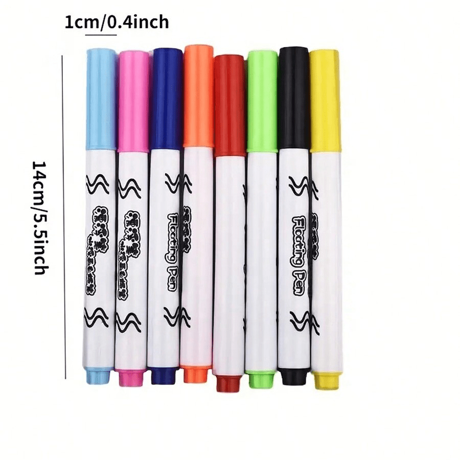 12pcs Children'S Water Drawing Floating Pen With Whiteboard Pen, Large ...