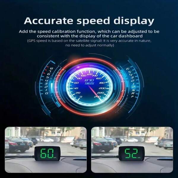 Latest GPS HUD Digital Speedometer Plug And Play For All Cars Big Font ...