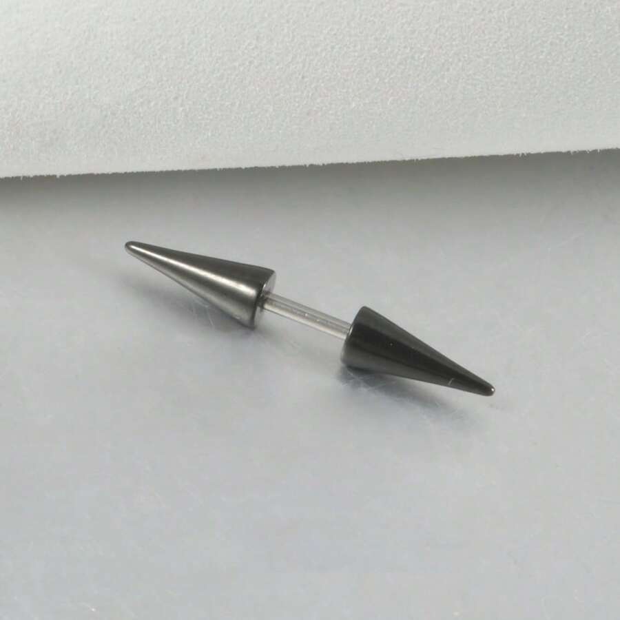 1 Pc Stainless Steel Spike Eyebrow Piercing Jewelry, Curved Barbell ...
