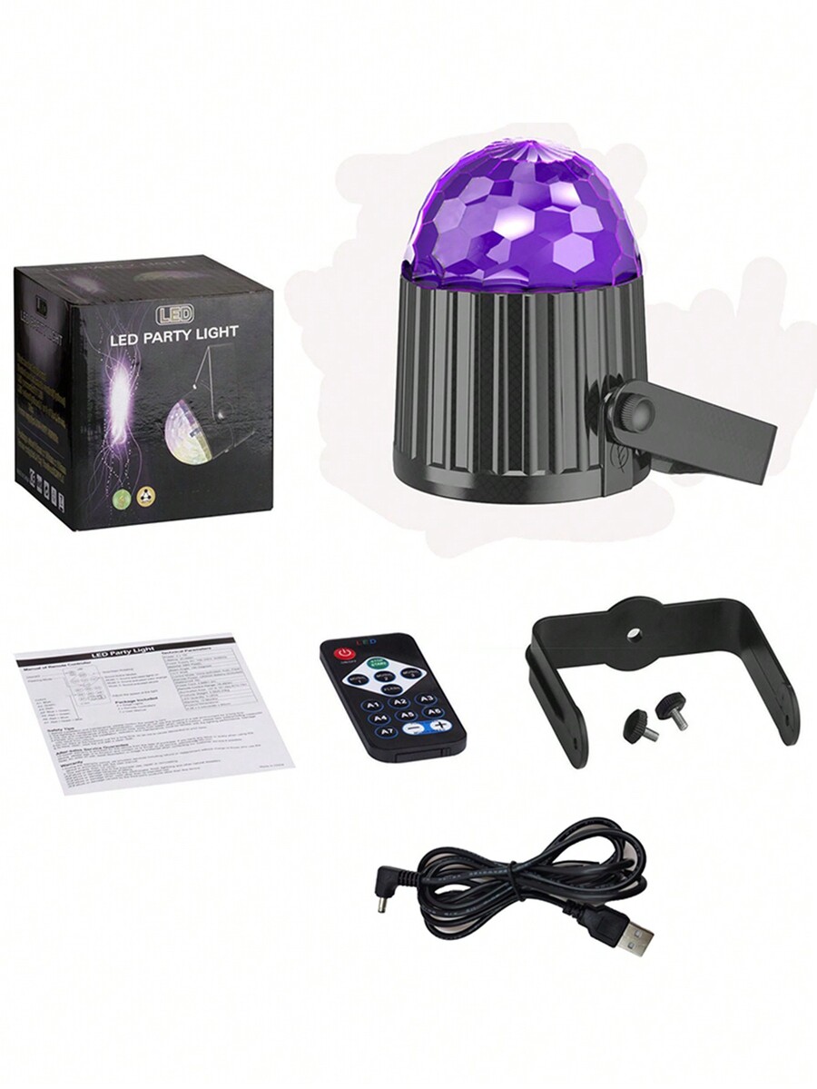 Party Effect Purple Led Magic Ball Light 6w Disco Dj Uv Stage Lighting ...