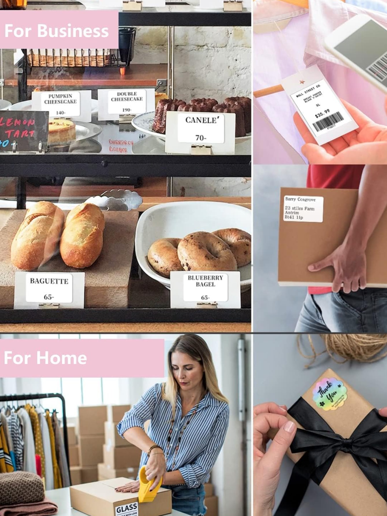 Phomemo 1 Set M200 Label Maker With 3 Rolls Thermal Sticker Labels, 1 ...