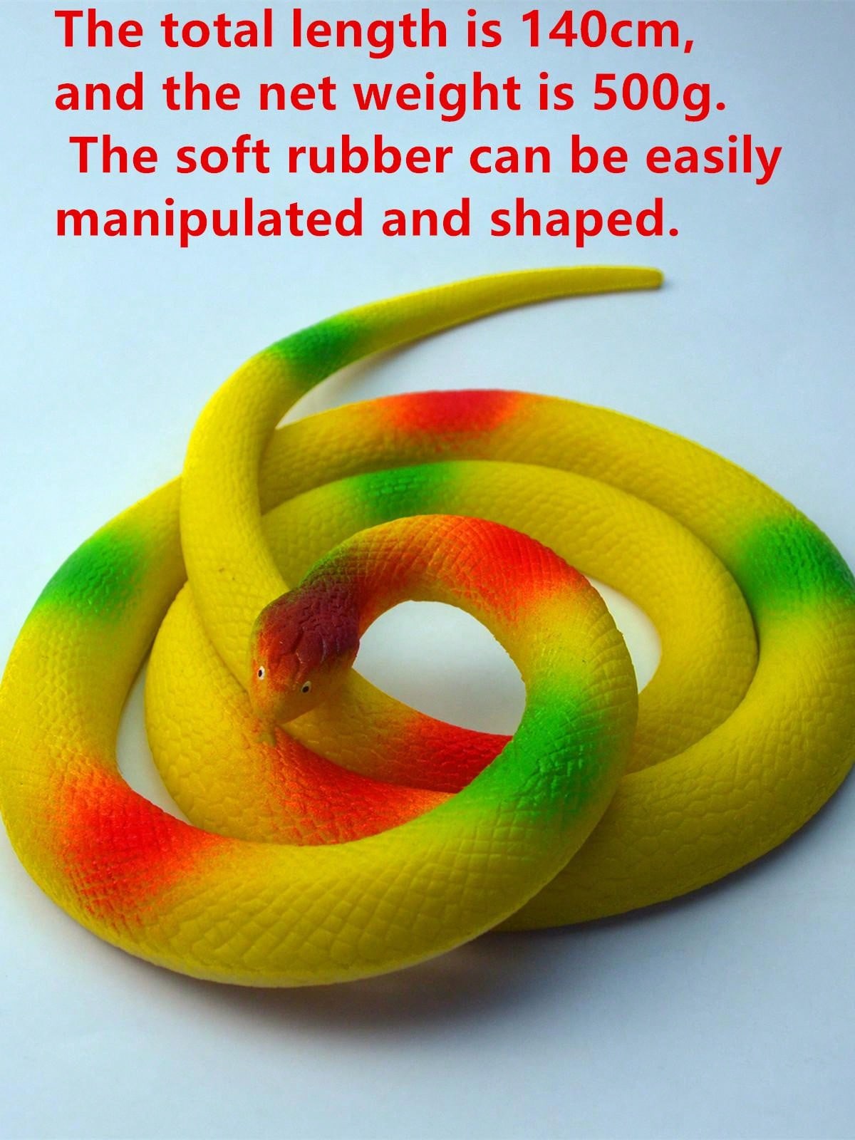 Jouet Réaliste En Caoutchouc De motif de serpent Effrayant De Farce, Grande Simulation 1:1 140cm ...