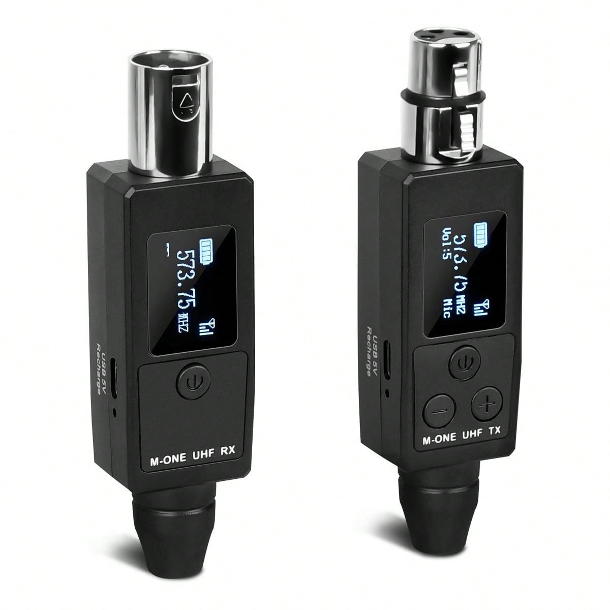 Kaschun Uhf Wireless Microphone Transmitter & Receiver With Wired ...