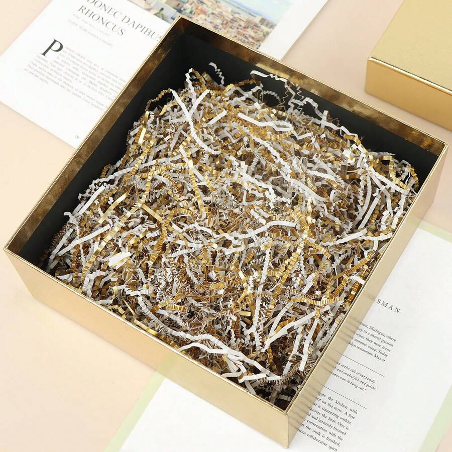 100g/Pack Metallic Bright Color Crinkle Paper Shred For Wedding Favor ...