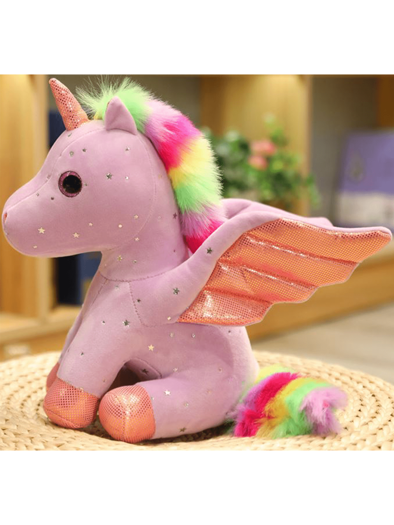 22cm Cute Unicorn Plush Toys Lifelike Stuffed Animals Simulation ...