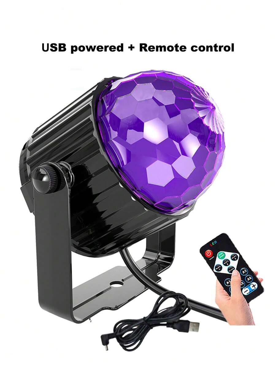 Party Effect Purple Led Magic Ball Light 6w Disco Dj Uv Stage Lighting ...