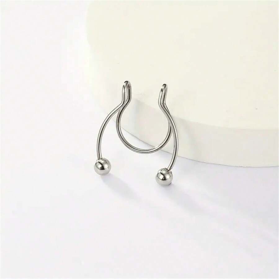 Versatile Simple Fake Piercing Nose Septum Ring Elegant Nose Jewelry ...