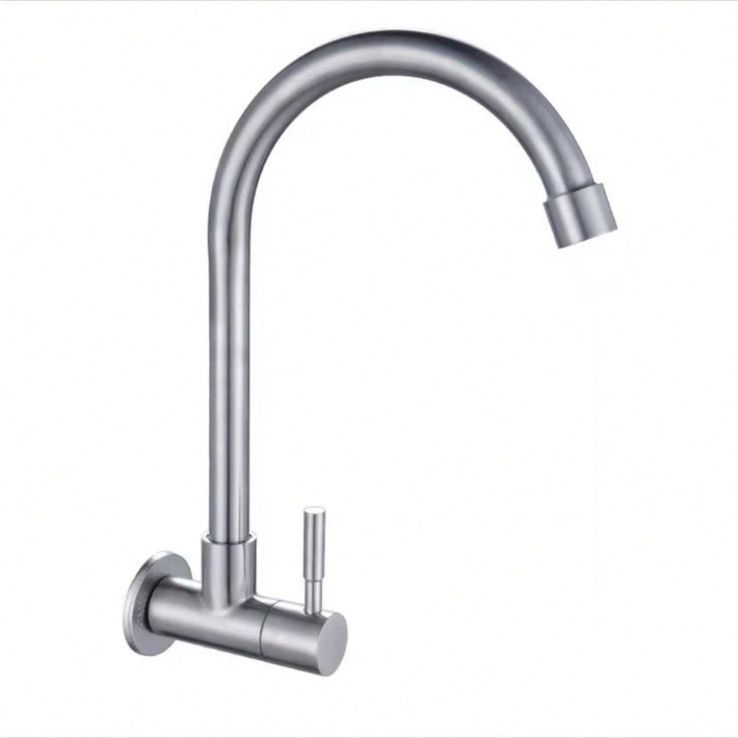304 Stainless Steel Wall-Mounted Single Cold Horizontal Balcony Tap ...