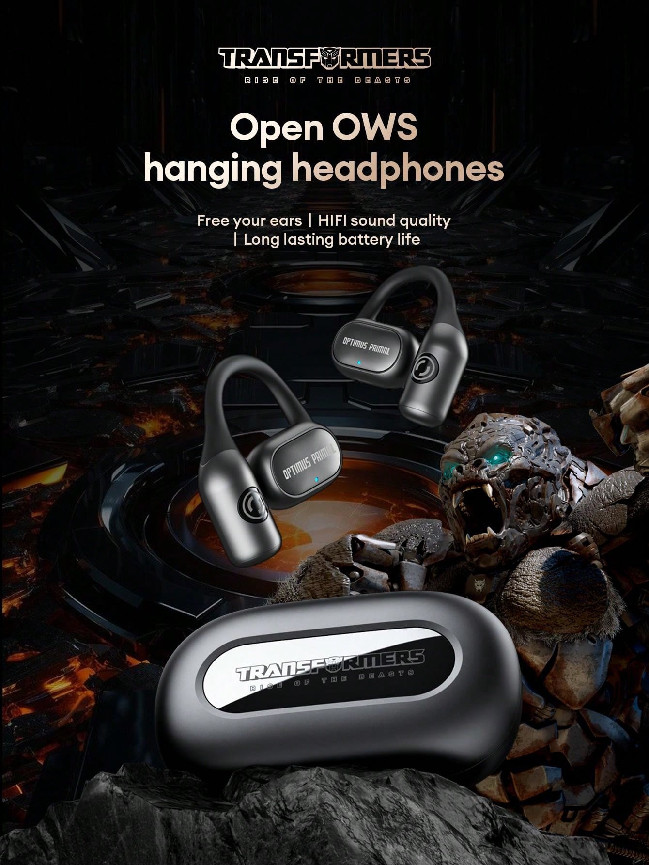 Tf-T13 Passive Noise Cancelling Wireless Earbuds With Earhooks, Open ...