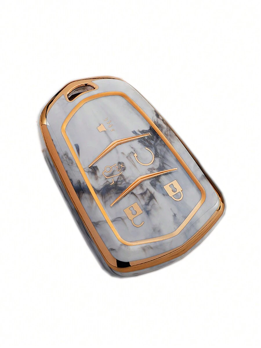 Car Key Case Suitable For 5-Key Cadillac Ct6, Xt6, Xt5, Xt4, Atsl ...