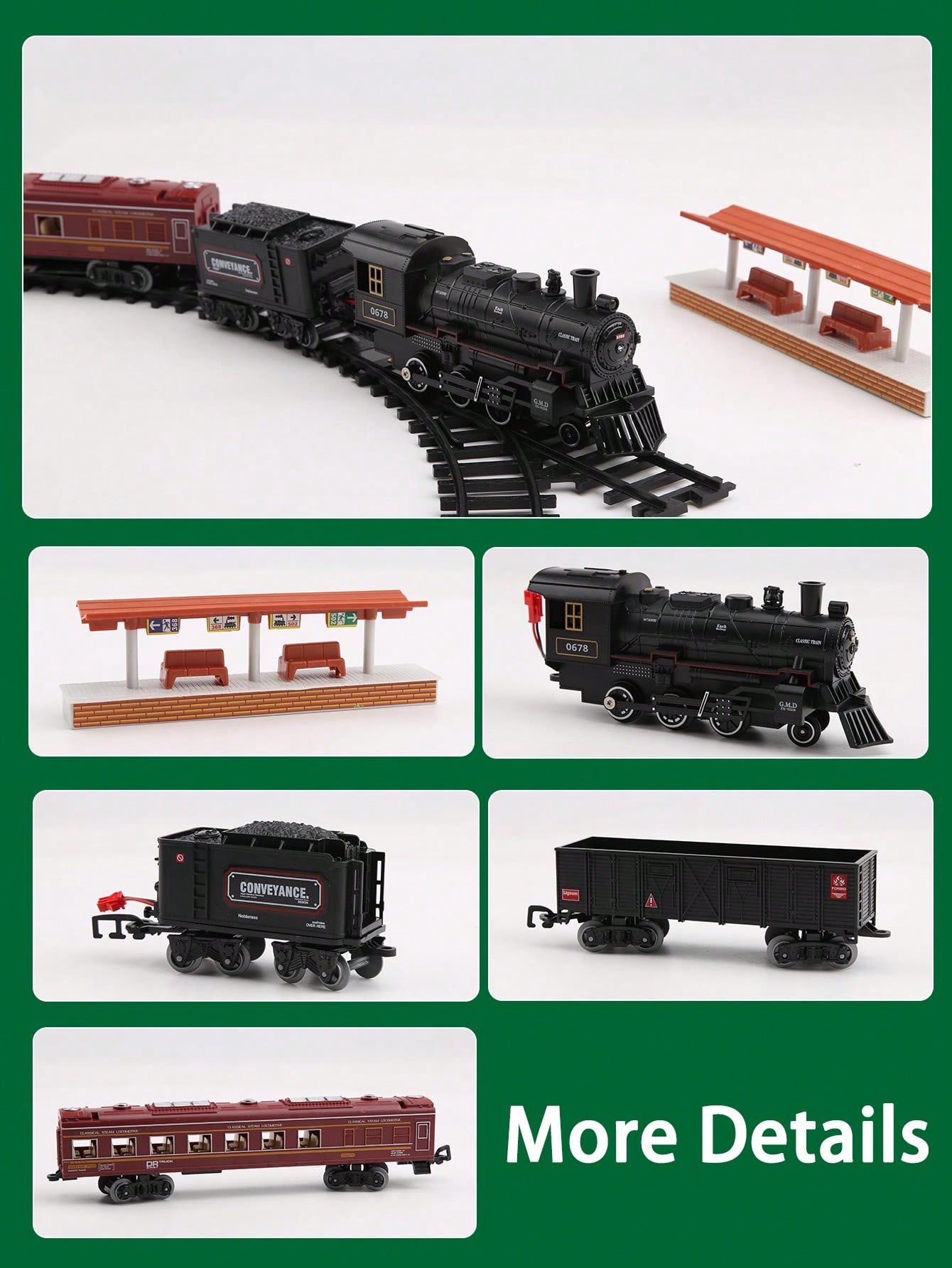 181CM Ultimate-Length Track Figure Eight Railway Train Toys Battery ...