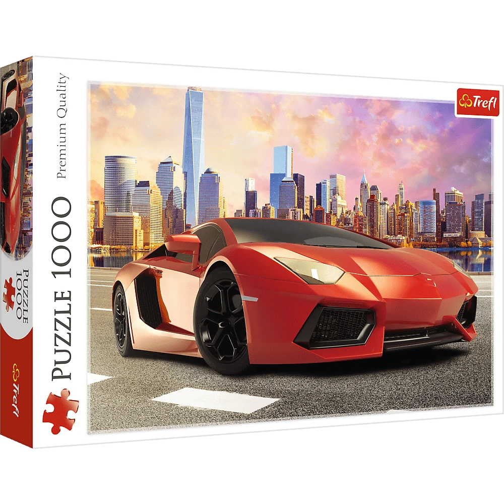 1000 Piece Jigsaw Puzzles - Sunset Ride, Fast Car, Moto Puzzle, Adult ...