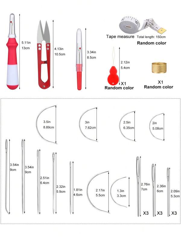 Leather Craft Tool Kit, Sewing Tools Set, Sewing Accessories Kit ...