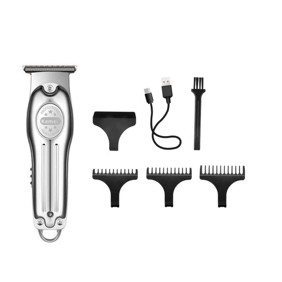 Kemei Kemei Metal Body Auto-Grind Oil Head Push Cut Hair Clipper, Home ...