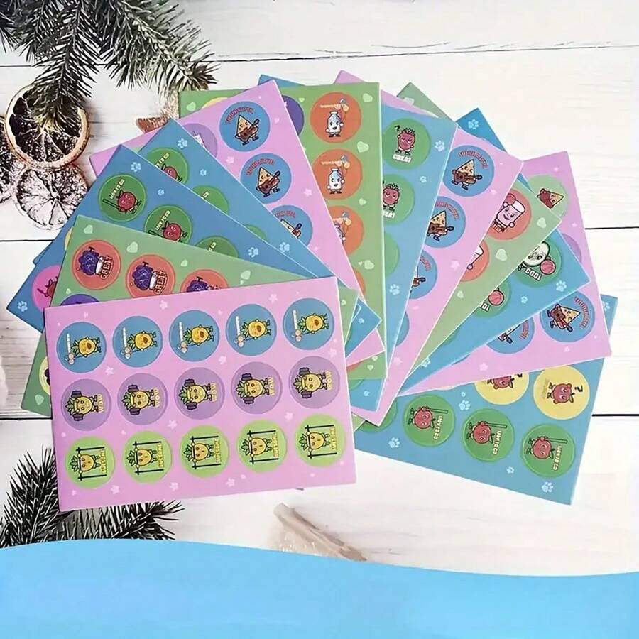 9pcs Scratch And Sniff Stickers, Variety Smell Decals, Teacher & Parent ...