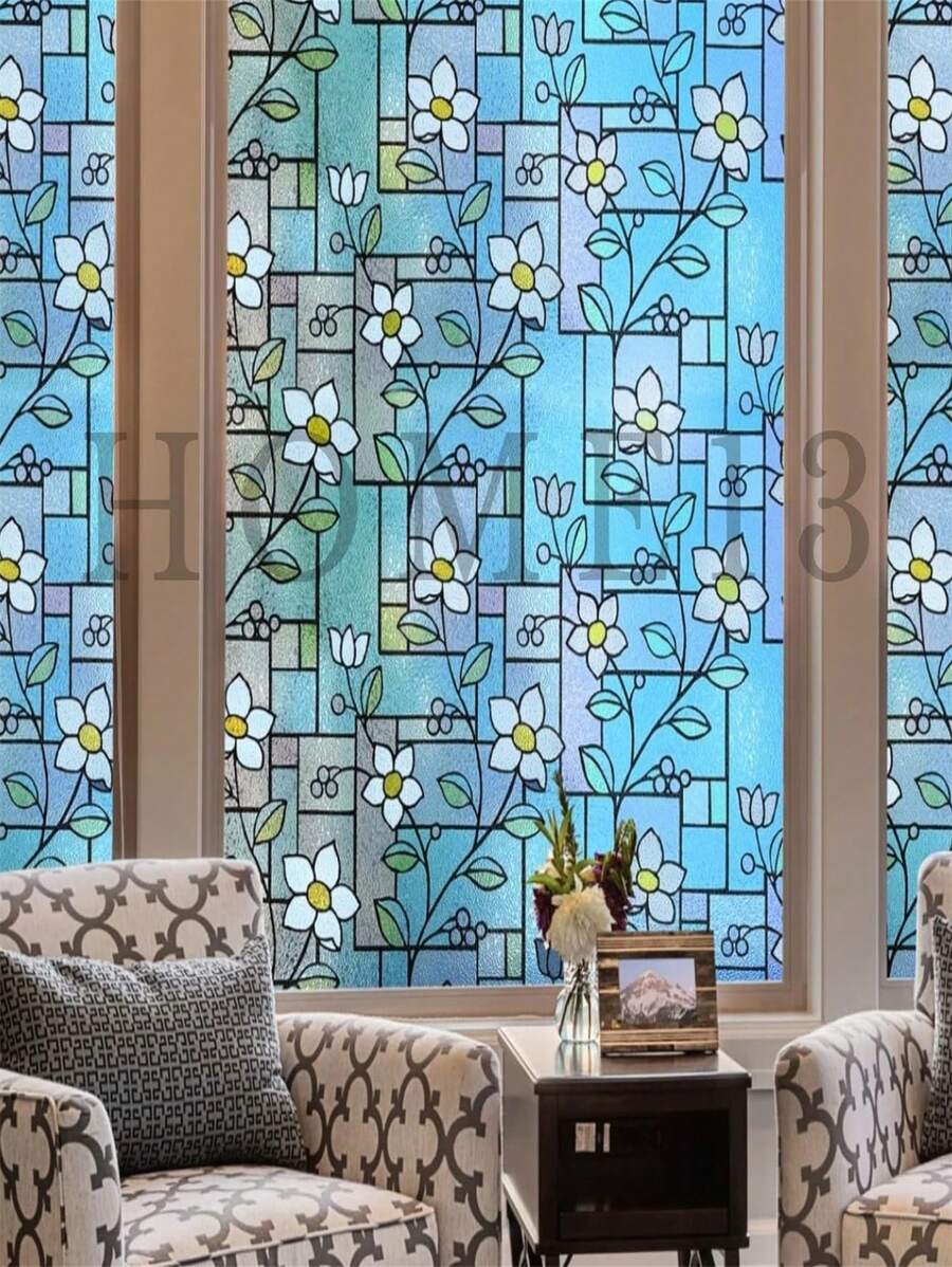 Static Cling Decorative Window Film With Installation Tools Non ...