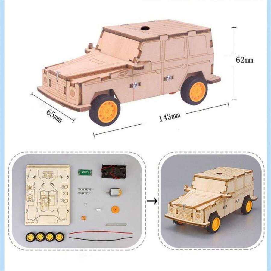 Diy Technology Assembly Voice Control Electric Toy Car Scientific ...