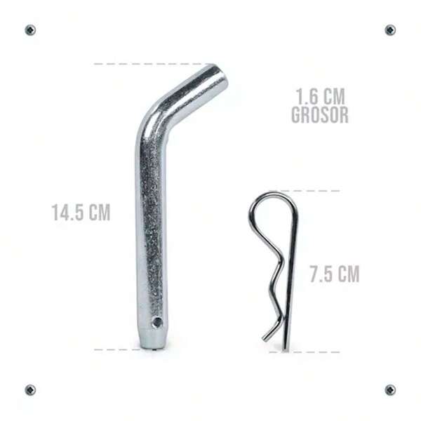 Perno Seguro Y Chaveta Para Cople Tiron Jalon Remolque 16mm | Moda de ...