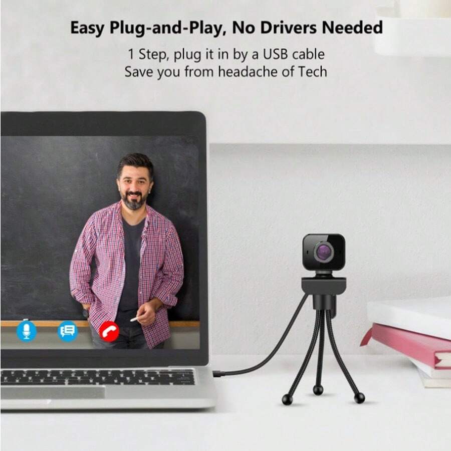 High Definition 2k Usb Computer Network Camera With Microphone For ...