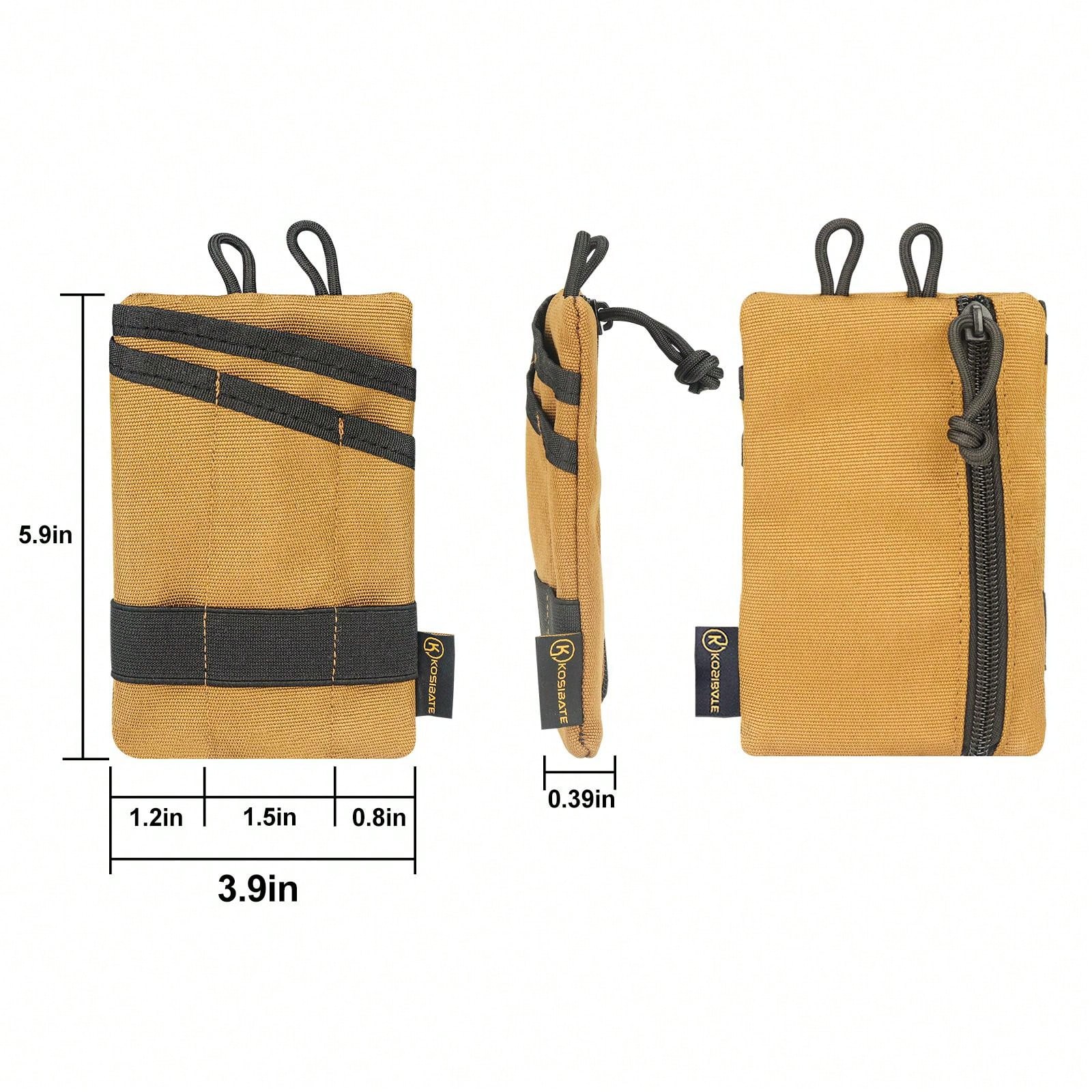 Card Coin Pouch, EDC Pocket Organizer, Mini Tool Pouch With 4 Pockets ...