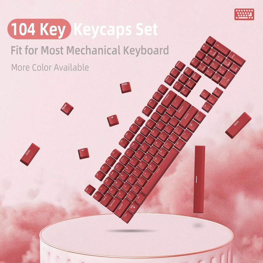 104 Key Custom PBT Keycap Set Double Shot OEM Profile For 61/68/87/98 ...