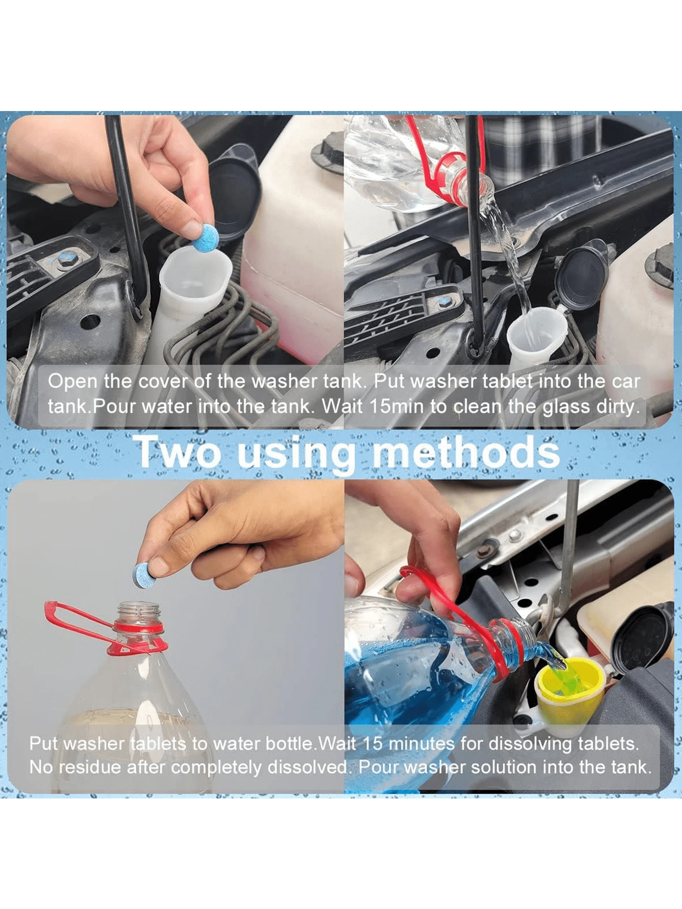 20pcs Car Windshield Washer Tablets Windshield Wiper Fluid ...