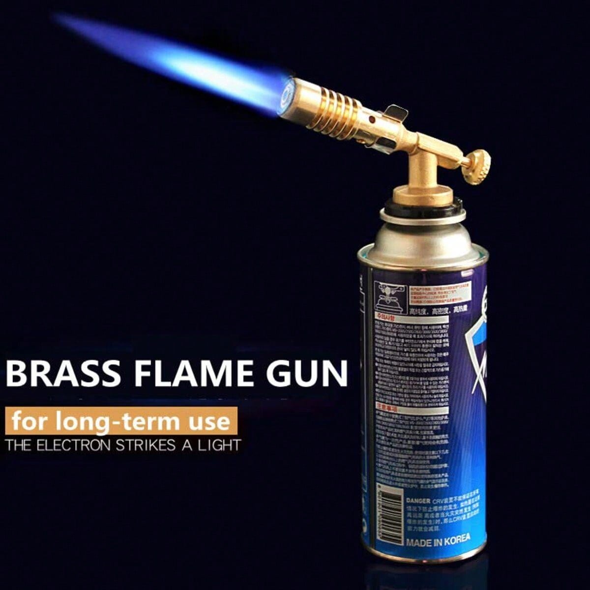 Una Pistola De Llama Para Barbacoa De Latón Con Linterna De Cocina Con Llama Ajustable, Con Una ...