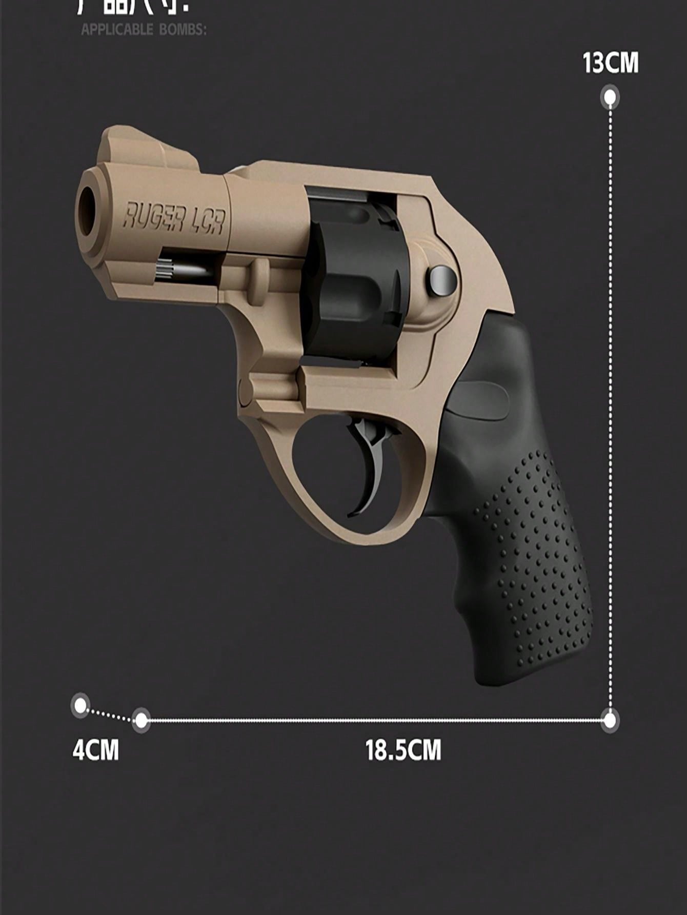 Mechanical Semi-Auto Soft Bullet Revolver Toy Handgun Model With ...