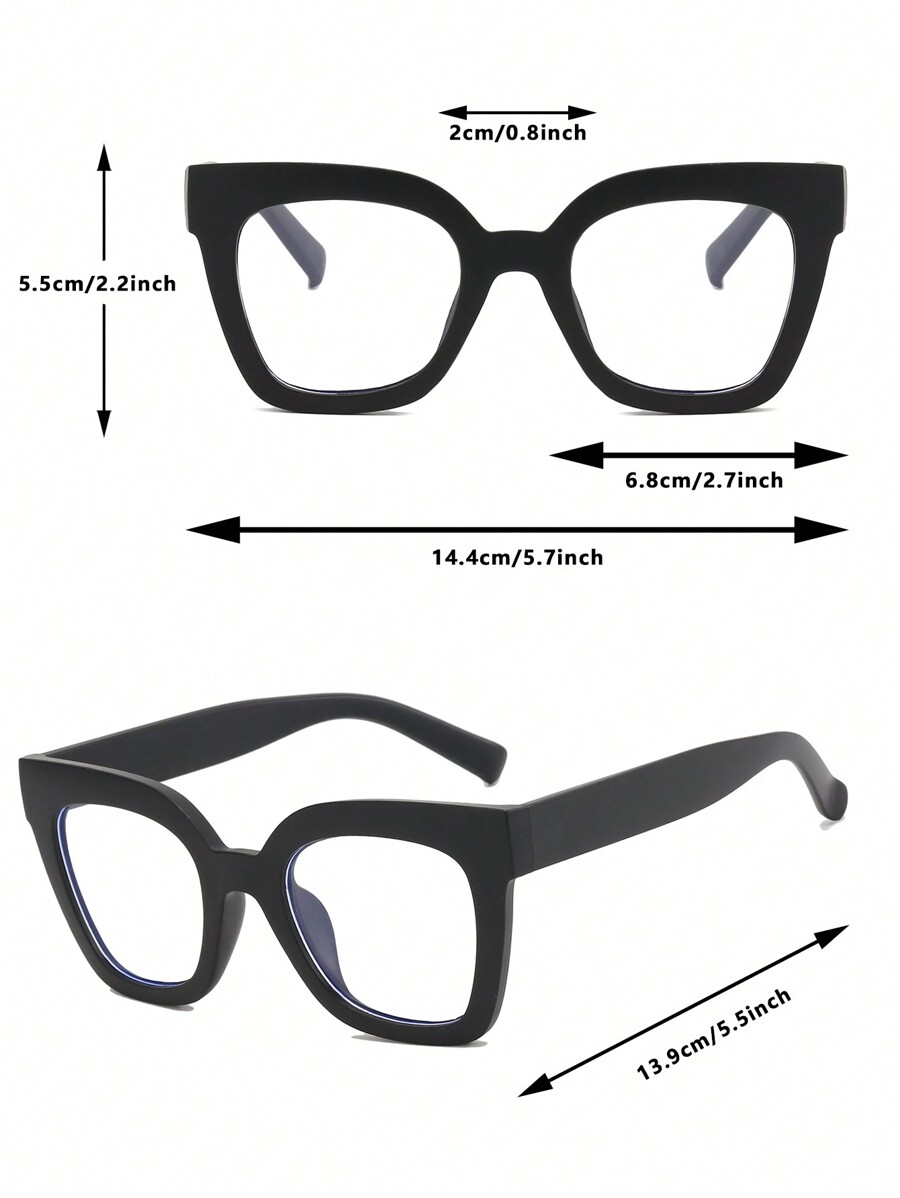 2024 New European And American Mixed Colors Cat Eye Optical Glasses ...