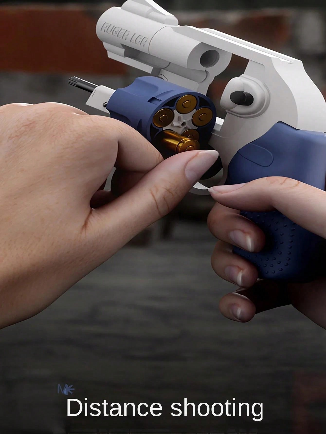 Ruger Lcr-38 Mechanical Semi-Automatic Soft Bullet Revolver Toy Gun ...