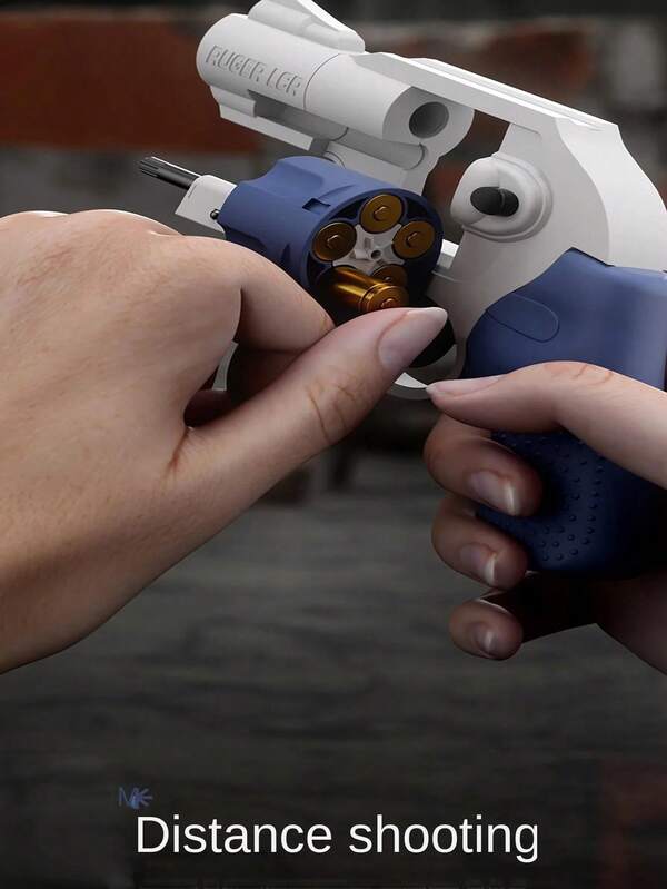 Ruger Lcr-38 Mechanical Semi-Automatic Soft Bullet Revolver Toy Gun ...