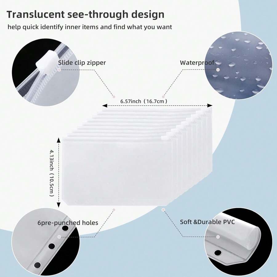 Budget Binder Cash Envelopes, Leather A6 Budget Binder Envelope With ...